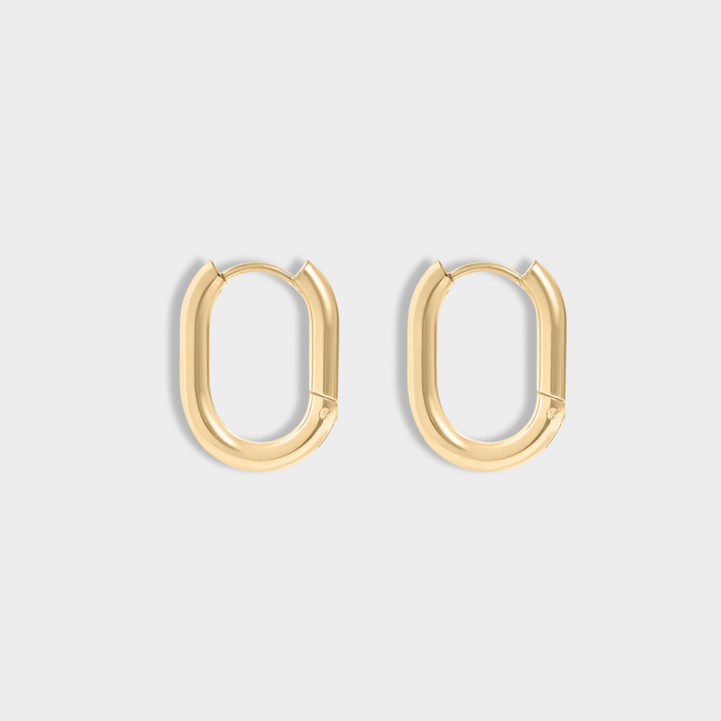 Oval Huggie Hoop Earrings – Destin Jewelry